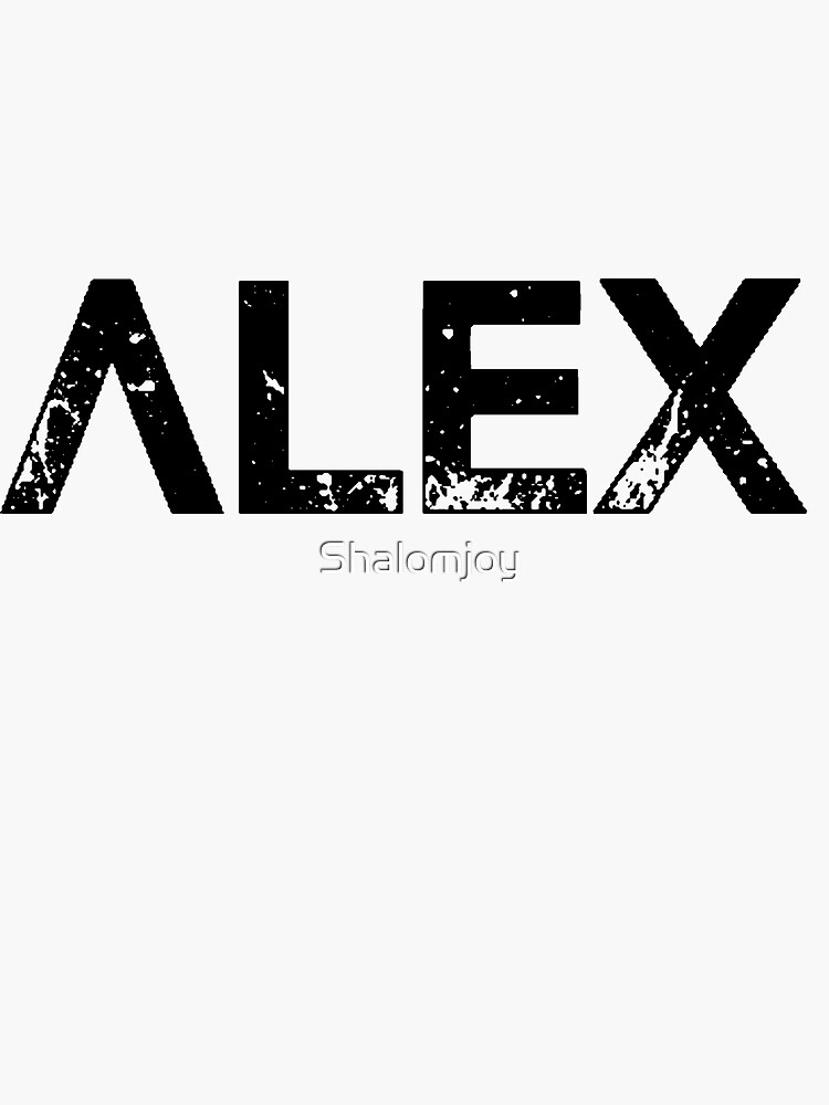 "Alex" Sticker by Shalomjoy | Redbubble