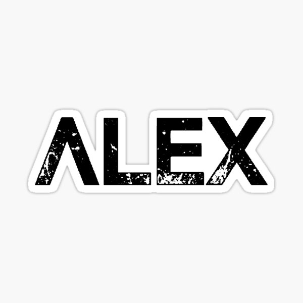 "Alex" Sticker by Shalomjoy | Redbubble