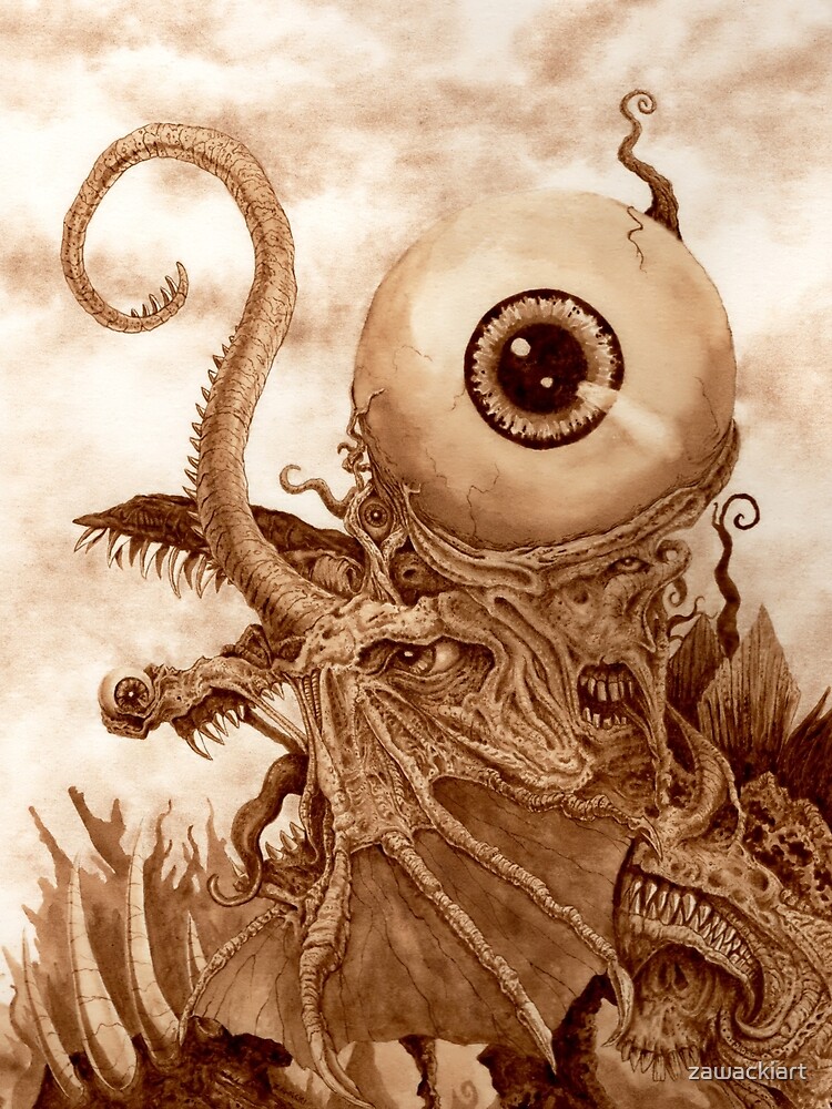 "Unsightly" Framed Art Print for Sale by zawackiart | Redbubble