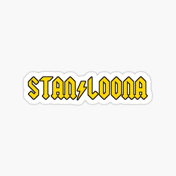 "Stan LOONA (ACDC)" Sticker for Sale by GodHasCheerios | Redbubble