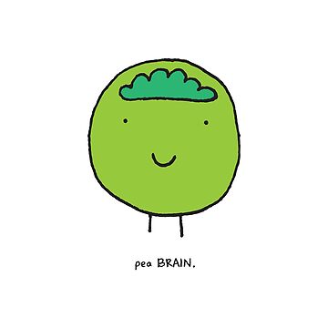 "Pea Brain - Cute Doodle" iPad Case & Skin for Sale by emmafeneley ...