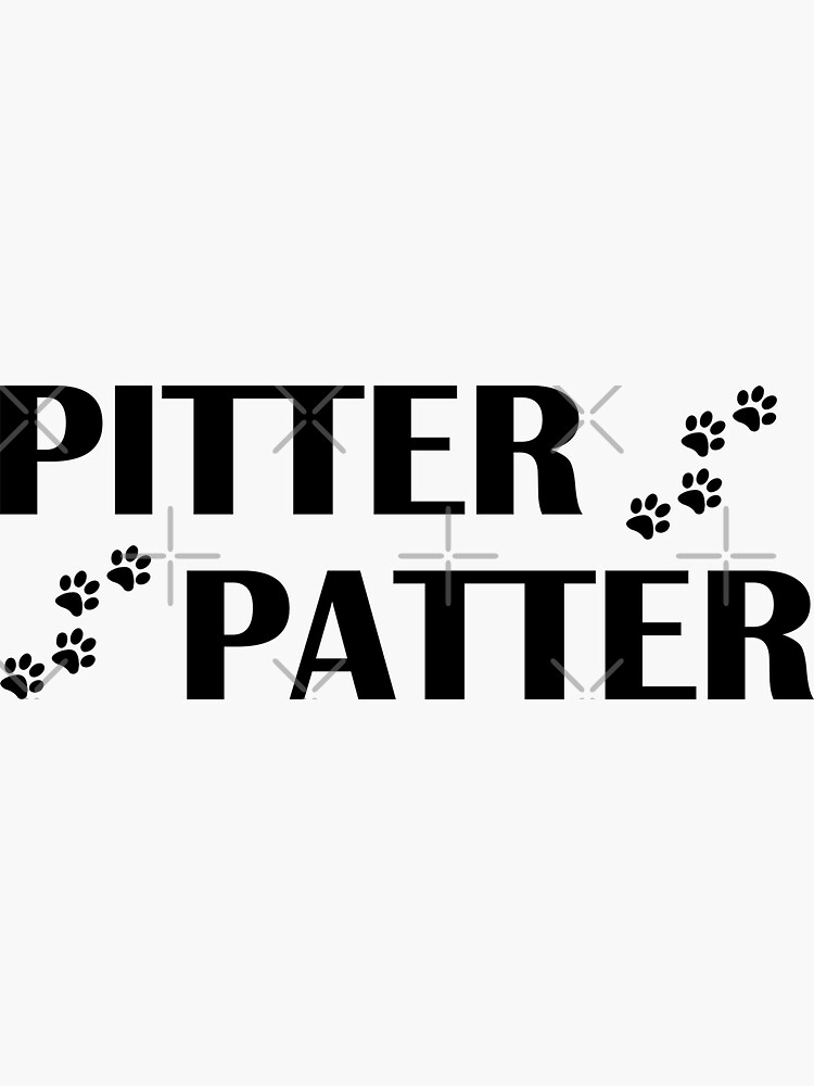 "Pitter Patter Puppy Paw Print" Sticker for Sale by strata5 | Redbubble