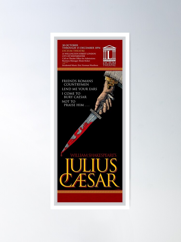 Julius Caesar Play Poster WV Shakes On The Road: Julius Caesar