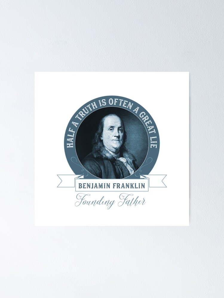 "Benjamin Franklin Quote" Poster by AntiqueImages | Redbubble