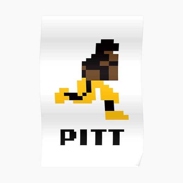 "8 bit Pitt Football 2" Poster for Sale by SaturdayACD | Redbubble