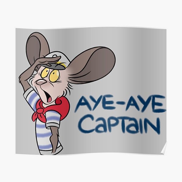 "AYE AYE KAPITÄN" Poster von alechardy | Redbubble