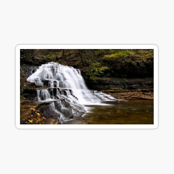 "Waterfall Cascade" Sticker for Sale by rollosphotos | Redbubble