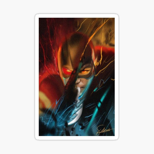 "Flash/ Reverse flash" Sticker for Sale by Shaneice62 | Redbubble
