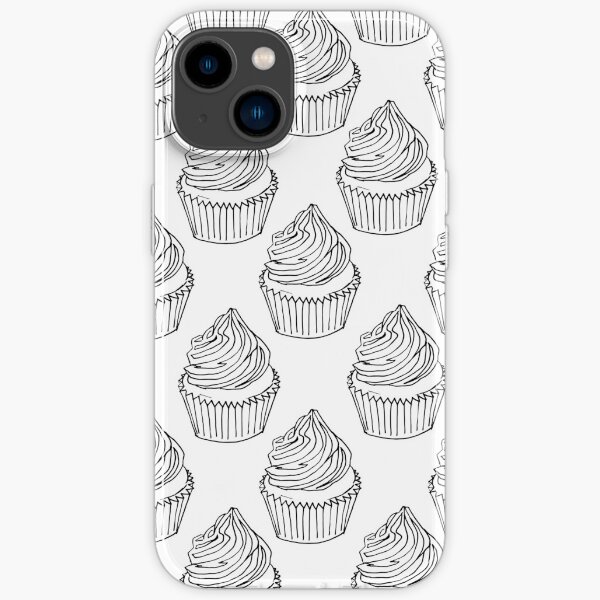 "Cupcake Colouring in Page" iPhone Case for Sale by RebeccaOsborne ...