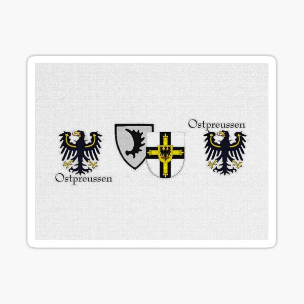"Ostpreussen symbols...East Prussia" Sticker for Sale by edsimoneit ...