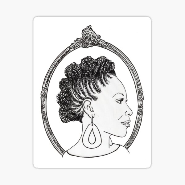 "Framed weave" Sticker for Sale by RebeccaOsborne | Redbubble