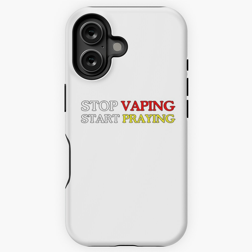 ""STOP VAPING, START PRAYING" - for People who don't Vape" Sticker for ...