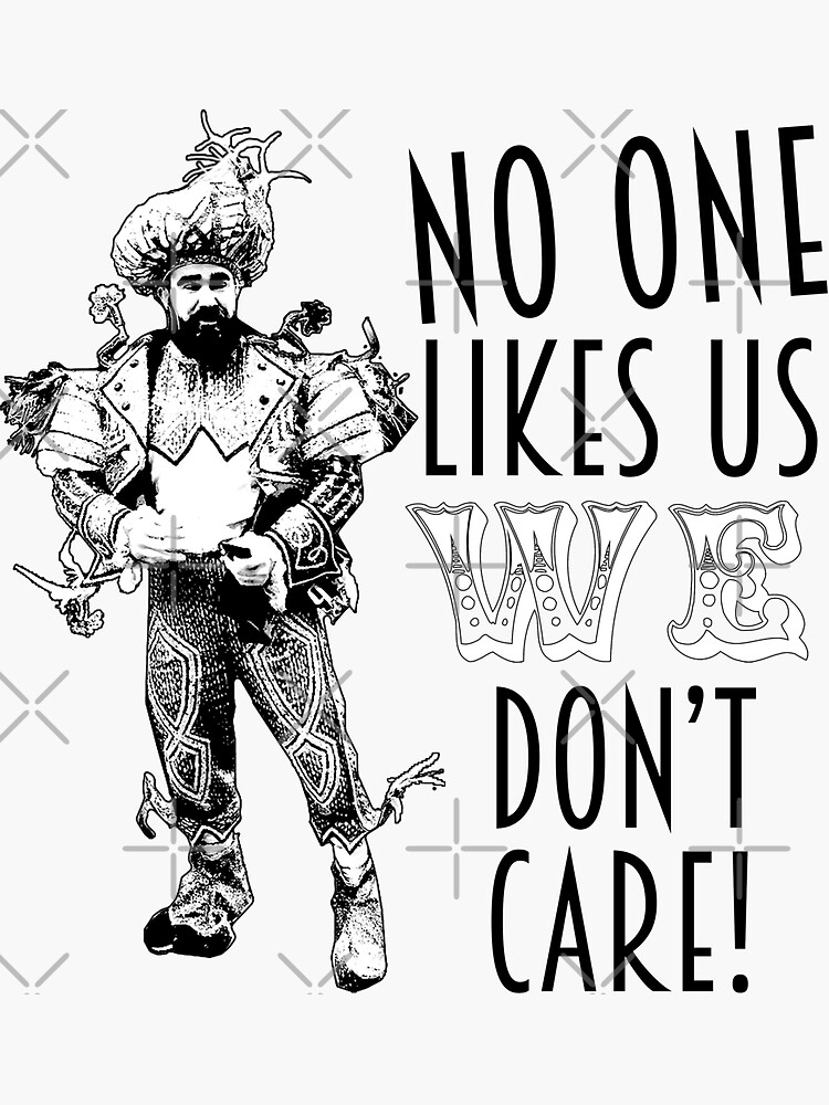 "Jason Kelce - Mummer - No One Likes Us - Clean" Sticker for Sale by ...