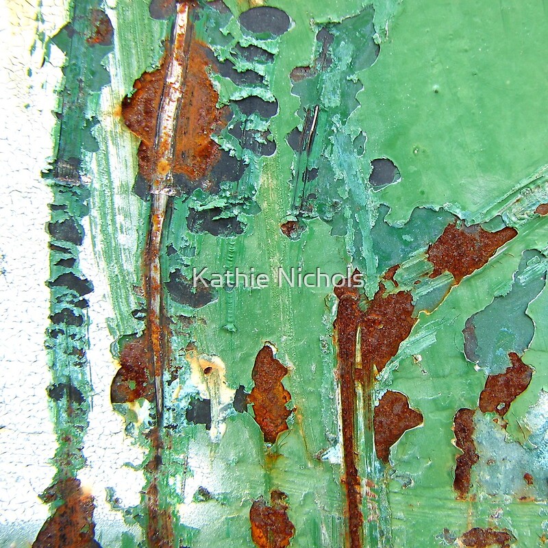 "Green and Brown Rust Abstract" by Kathie Nichols | Redbubble