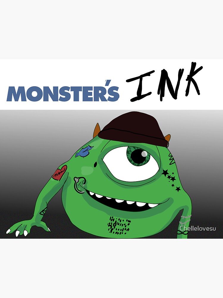 "Monster's INK" Sticker for Sale by Chellelovesu | Redbubble