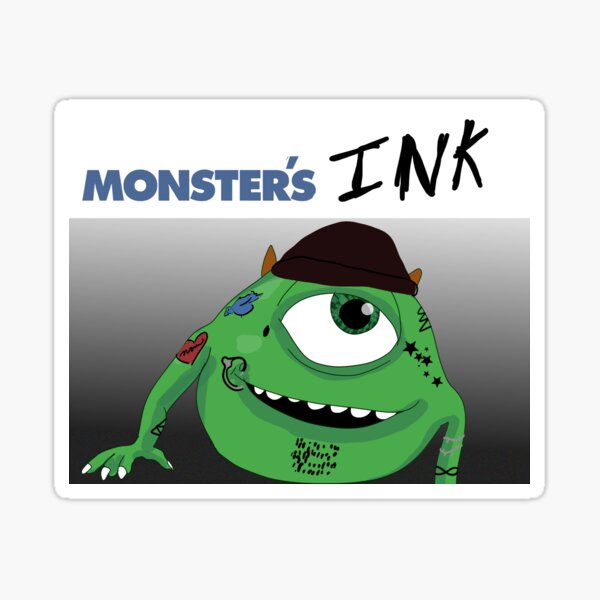 "Monster's INK" Sticker for Sale by Chellelovesu | Redbubble