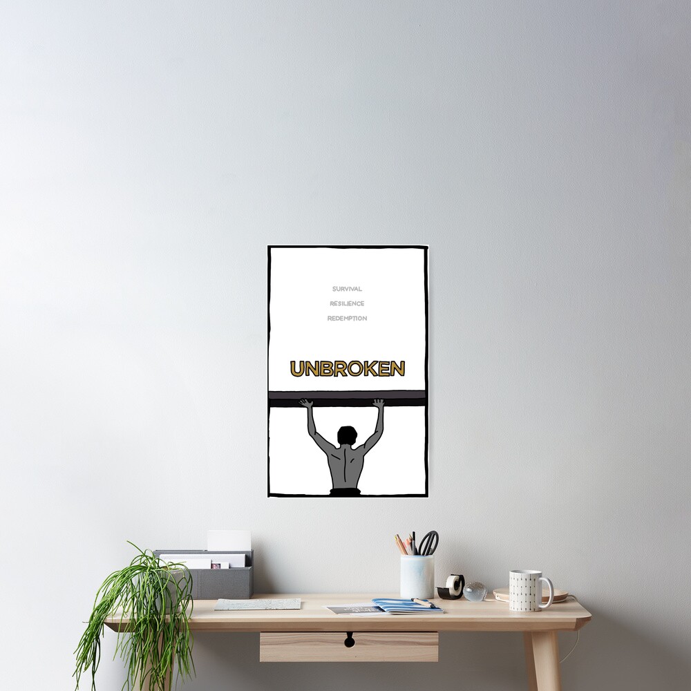 "unbroken simple movie poster" Poster for Sale by angelacrk | Redbubble