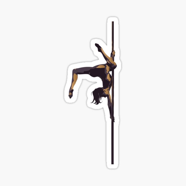 "POLE DANCER" Sticker for Sale by ArtlandStudio | Redbubble