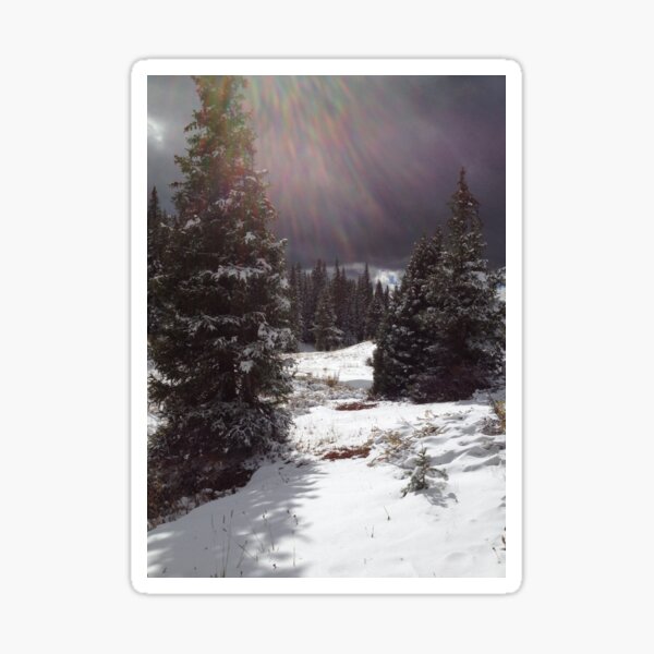 "Winter in the High Country" Sticker for Sale by annAHorton | Redbubble