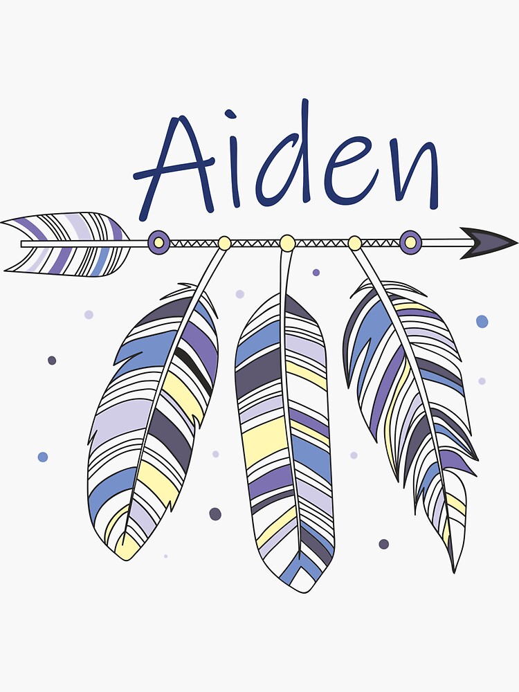 "Aiden" Sticker for Sale by oleo79 | Redbubble