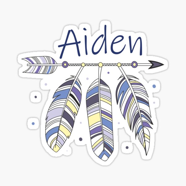 "Aiden" Sticker for Sale by oleo79 | Redbubble