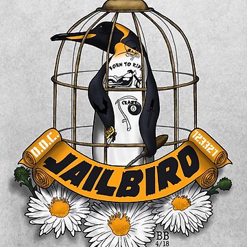 "Jailbird" Sticker for Sale by BlackBowie | Redbubble