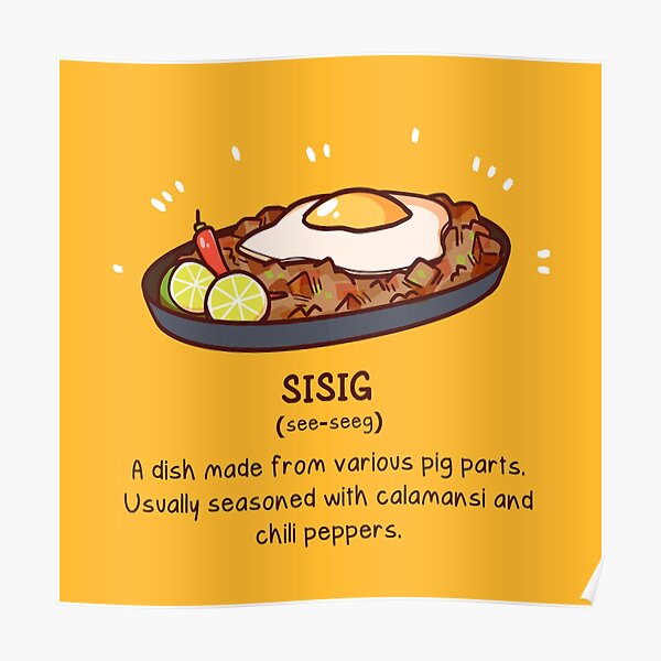 "BnW: Sisig" Poster by Oletarts | Redbubble