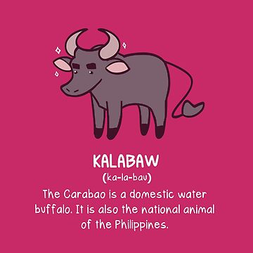 "BnW: Kalabaw" Sticker for Sale by Oletarts | Redbubble