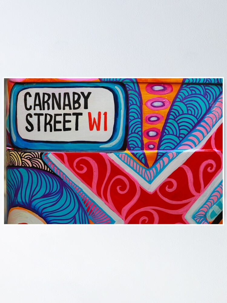 "Carnaby Street London" Poster for Sale by madtoyman | Redbubble