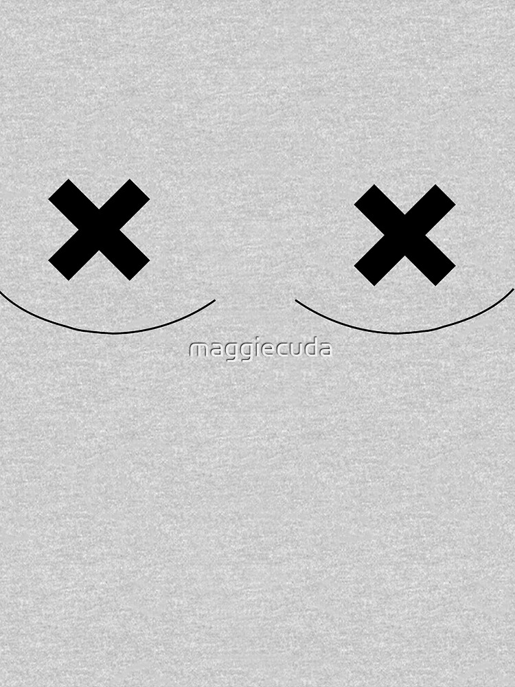 Illustrated Boob Outline Black X Tape Pullover Hoodie By Maggiecuda Redbubble