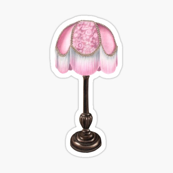 "Pink lamp" Sticker for Sale by alexgraybergh | Redbubble