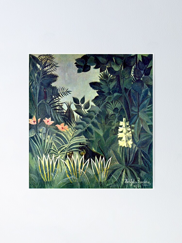 "The Equatorial Jungle - Henri Rousseau" Poster for Sale by ...