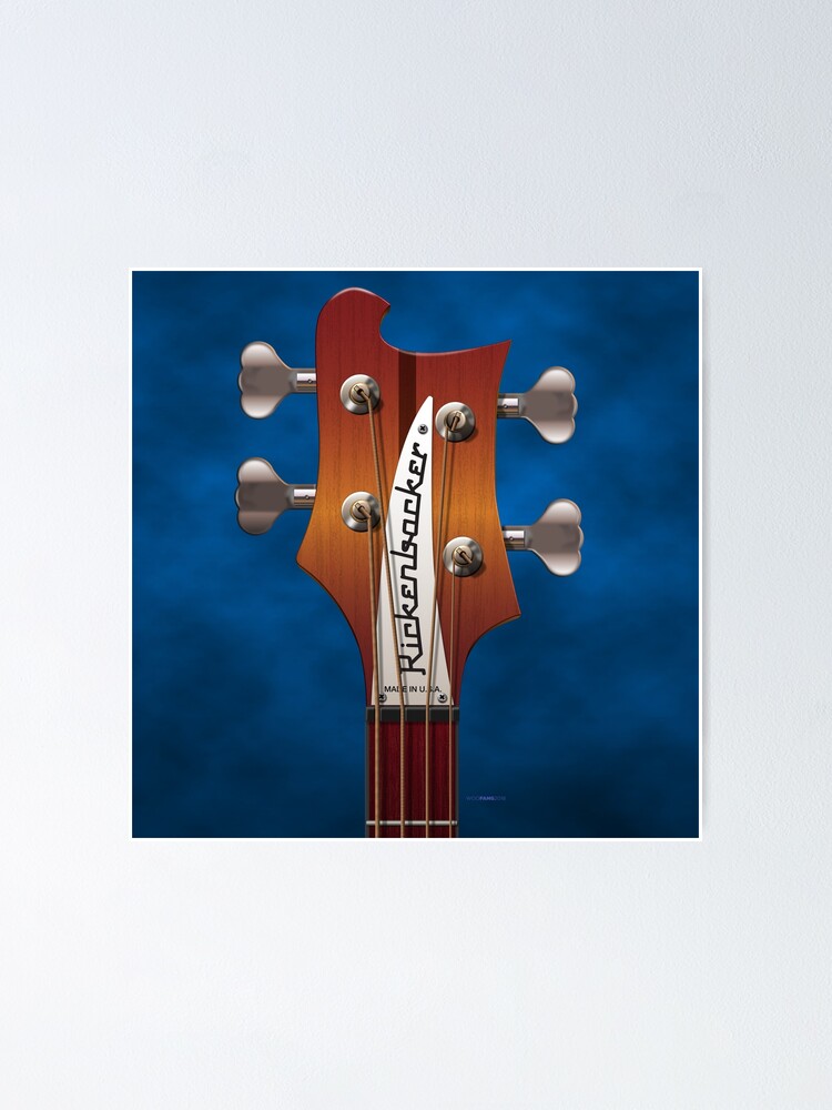 "GUITAR HEADSTOCK ART - RICKENBACKER 4003 BASS" Poster by WOOFANG ...