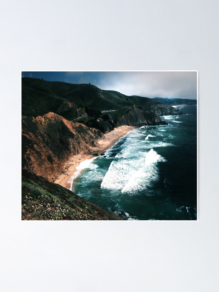 "Big Sur Surf and Coastline " Poster by CierraArtis | Redbubble