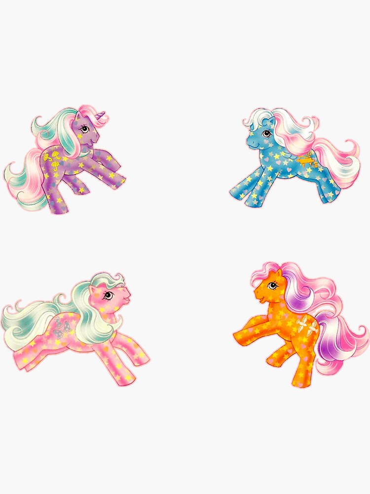 "my little pony vintage stickers" Sticker for Sale by kornfan311 ...