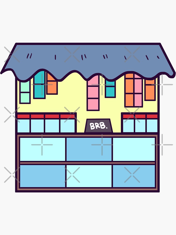 "BnW: Sari-Sari Store" Sticker for Sale by Oletarts | Redbubble
