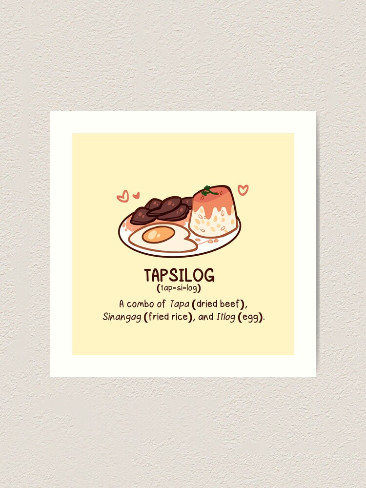 "BnW: Tapsilog" Art Print for Sale by Oletarts | Redbubble
