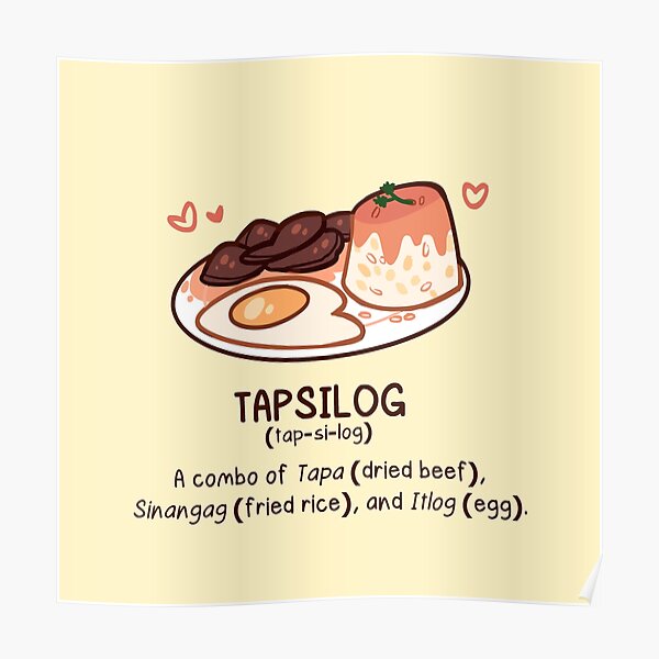 "BnW: Tapsilog" Poster for Sale by Oletarts | Redbubble