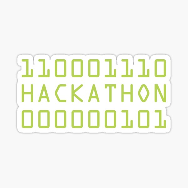 Binary Hackathon Team Coders Developer Sticker For Sale By Bronby Redbubble