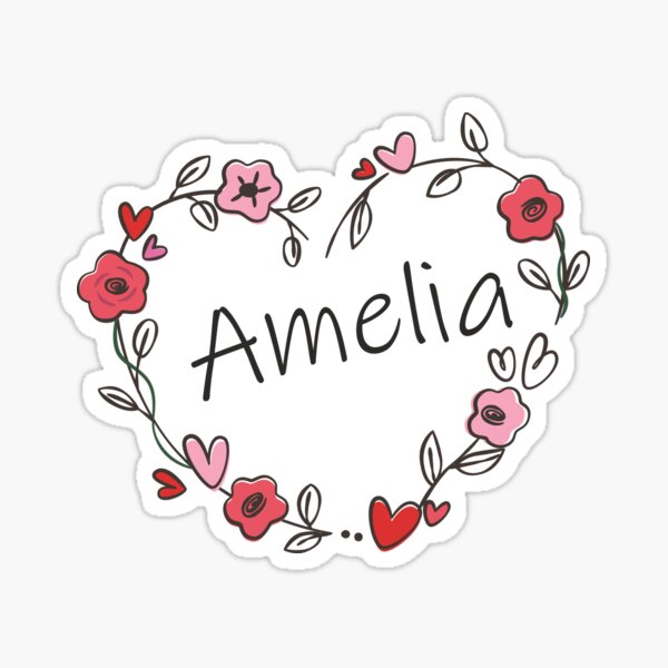 "Amelia" Sticker by oleo79 | Redbubble
