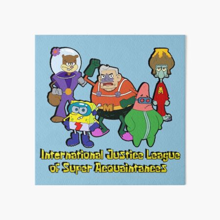 "Spongebob - IJLSA" Art Board Print by Sockminkey | Redbubble