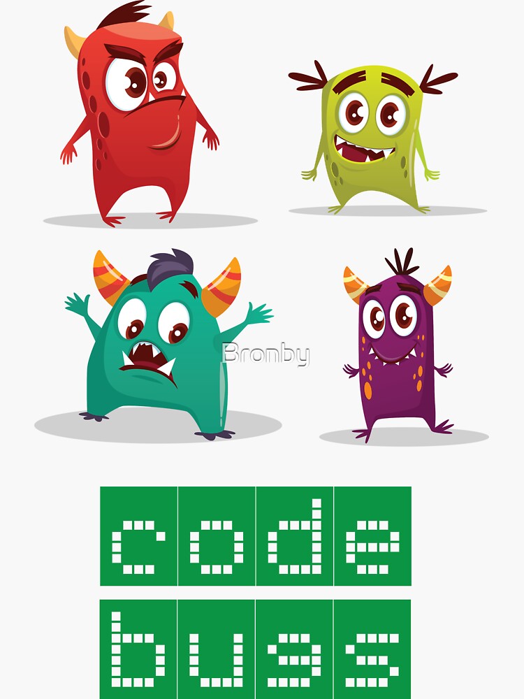 "Coding Bugs in the Code Kids Cute Coding Hackathon" Sticker for Sale ...