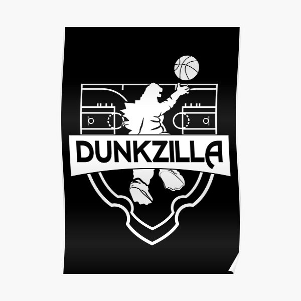 "Basketball Dunking Godzilla" Poster for Sale by Nessshirts | Redbubble