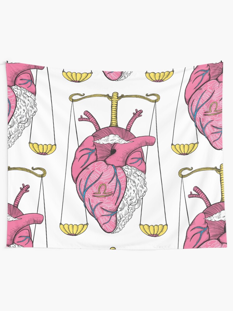"Libra Heart" Tapestry for Sale by Ranggasme | Redbubble