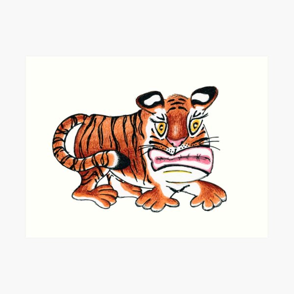 "Sulking Tiger" Art Print by cuprum | Redbubble