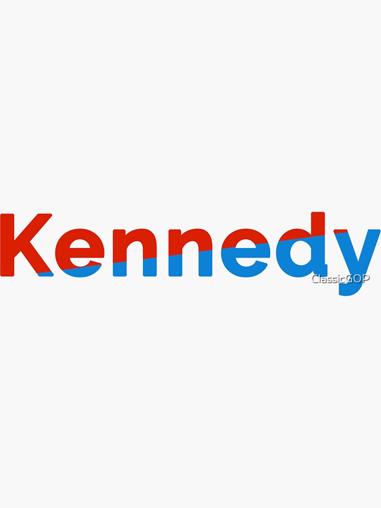 "Kennedy Campaign Logo" Sticker for Sale by ClassicGOP | Redbubble