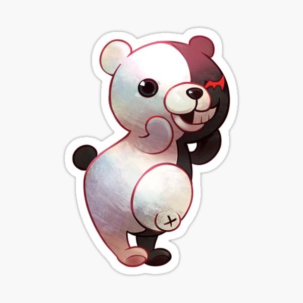 "Monokuma" Sticker by Siplick | Redbubble