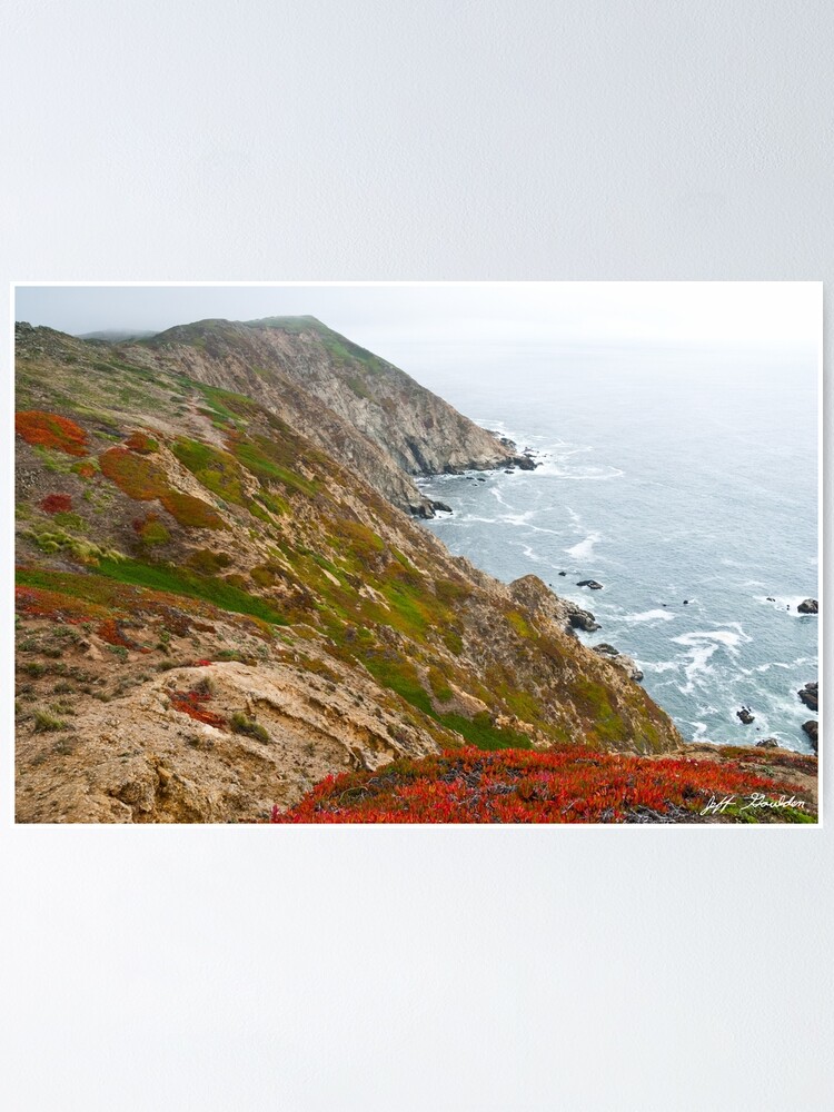 "Colorful Cliffs at Point Reyes" Poster for Sale by JeffGoulden | Redbubble