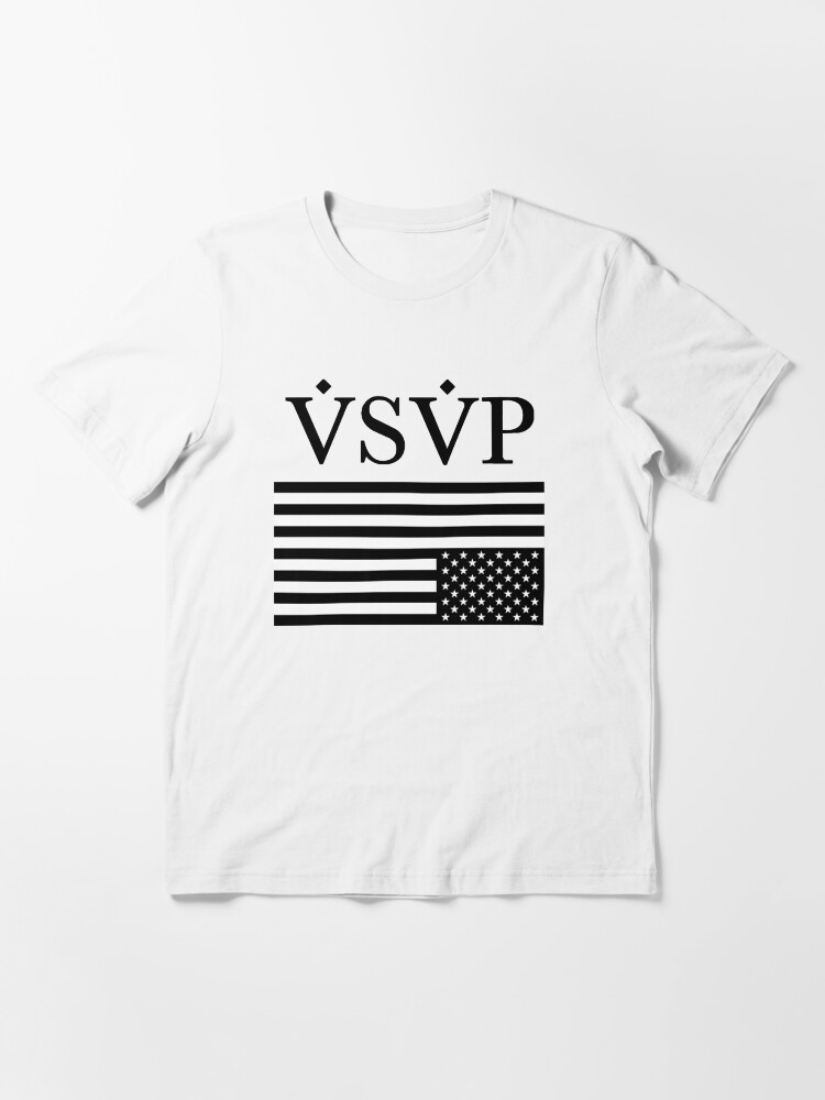 "VSVP Flag - Black [A$AP]" T-shirt for Sale by RapScene | Redbubble | asap rocky t-shirts - asap ...