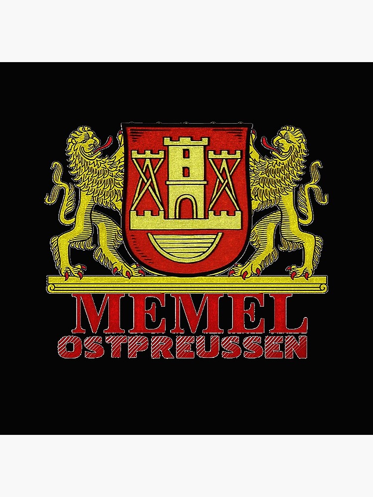 Horloge « Memel Coat of Arms », par edsimoneit | Redbubble